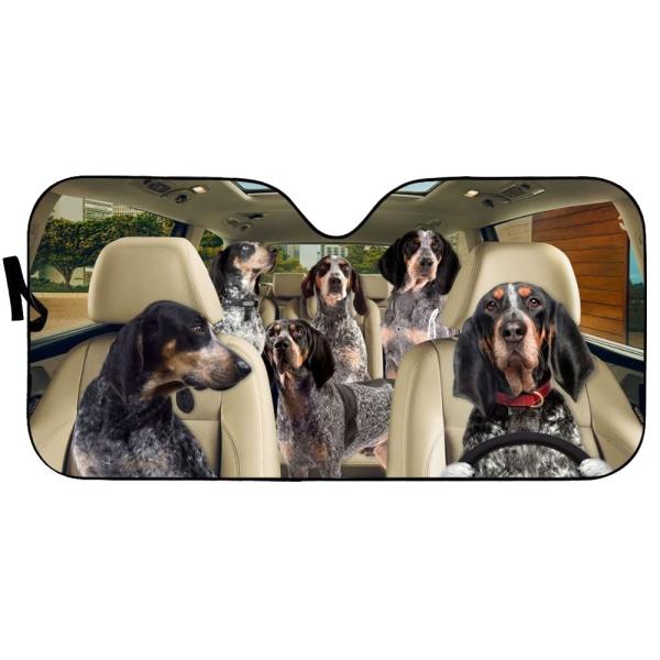 商品名:  Windshield Sun Shade Bluetick Coonhound Heat Shield Sun Shade Heat Reflector Protects Your Car Interior for Most S...