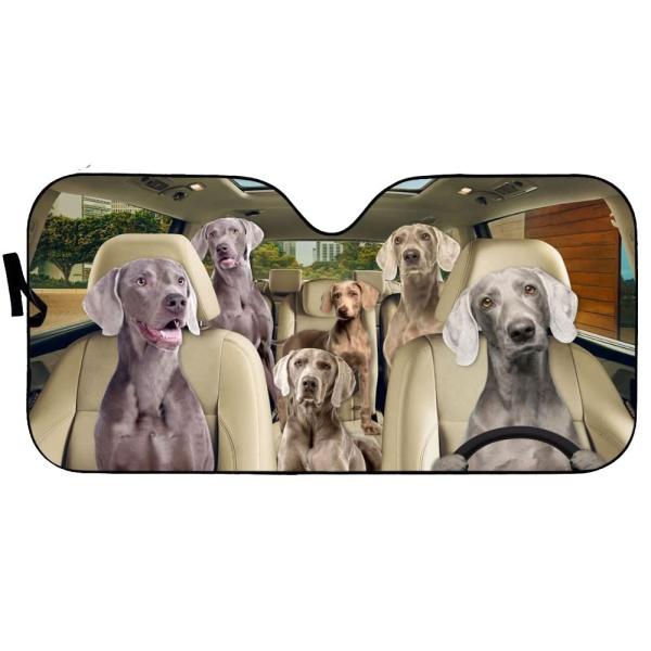 商品名:  Windshield Sun Shade Weimaraner Windshield Shade Cover Blocks Sunlight Keep Your Vehicle Cool and Damage Free Easy...