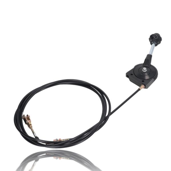 商品名: ショベルカー 手動スロットルケーブル 交換用 ショベルモーター制御ケーブル ステンレスジョイント PUチューブ 産業用 Throttle Cable Repair Kit, 3.5 Meter Excavator Manual T...