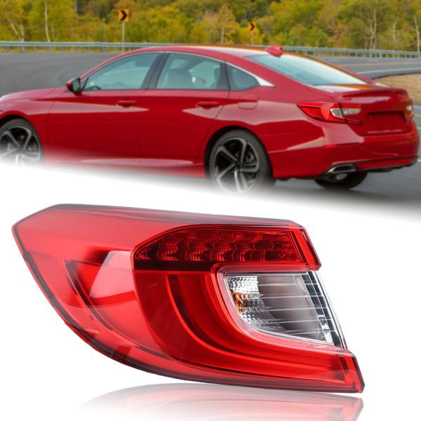 商品名: Duolctrams LEDブレーキテールライト リアランプ アセンブリ 左運転席側 2018-2022 ホンダ アコード セダン テールライト ハーネスセット Duolctrams LED Tail Light Rear Lam...