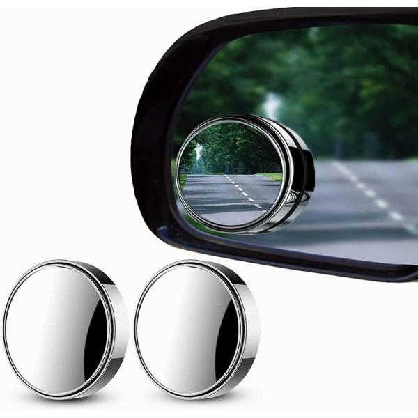 商品名:  Saanoqi Blind Spot Mirror, 2" Round HD Glass Frameless Convex Rear View Mirror, Pack of 2… (Silver 2-pack)ブランド: Sa...