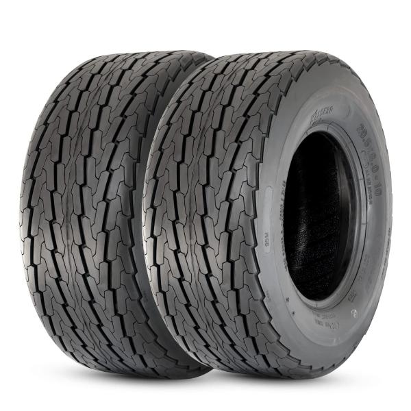 商品名:  HALBERD Trailer Tires 20.5x8-10 10PR Load Range E 20.5x8.00x10 Tires for Cargo/Boat/Camper Trailer, Tubeless, Set ...