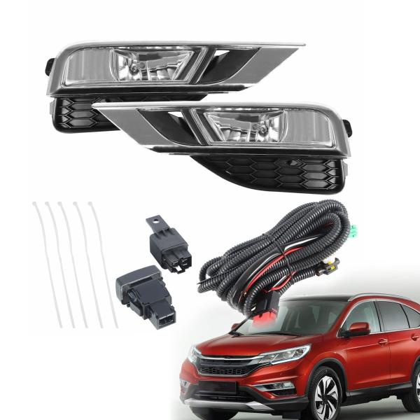 商品名:  Nurniacl 2-Pack Fog Light Lamps Assembly with Bulbs and Switch Wiring Kit Replacement for 2015-2016 CR-V CRVブランド: ...