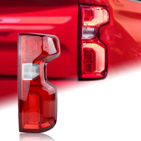 商品名: Duolctrams LEDブレーキテールライト リアランプアセンブリ 右助手席側 2019-2023 Chevy silverado 1500 20-23 2500HD 3500HD (オリジナル車両のLEDテールライトのみ対応...