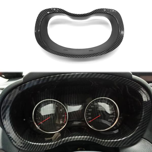 商品名: Ozukyn スバル WRX STi 2014-2021 フォレスター SJ 2013-2018 光沢カーボンファイバーグレインインテリアセンターコンソール ダッシュボード スピードメーター ディスプレイカバー トリム XV Cr...
