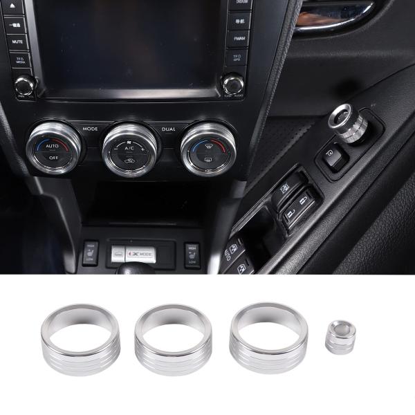 商品名:  Air Conditioner Switch Knob Cover Fit for Subaru Forester 2013-2018/XV 2012-2017, Aluminum Rearview Mirror Adjustm...
