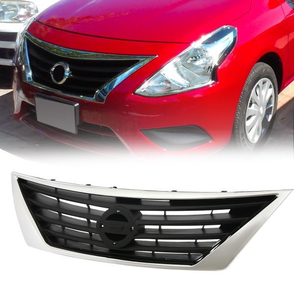 商品名:  Partzer Front Upper Bumper Grille Grill Compatible with 2012-2014 Nissan Versa Sedan 1.6 SV SL, Replacement for 62...