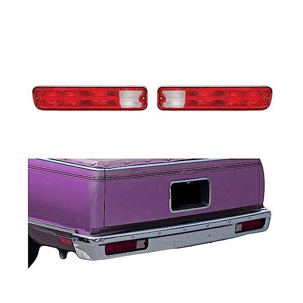 商品名: HECASA テールライトアセンブリ 1979-1987 シボレー シボレー エル カミノ マリブステーションワゴン/GMCカバレロ リアテールランプ テールライト レッドレンズ LH&amp;RH (ペア) HECASA Tai...