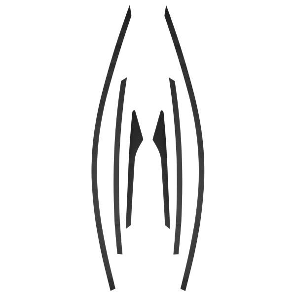 商品名:  X AUTOHAUX 6 Pcs Windshield B Pillar Trim Exterior Garnish Left and Right for Honda Civic 2016-2021 Matte Blackブラン...