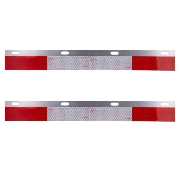 商品名: CHDT66 ストレート 24インチ X 2-7/8インチ アルミニウム マッドフラップ反射ストリップキット DOT-2認定反射ストリップ付き - レッド ホワイト ホワイト レッド CHDT66 Aluminum Semi Tr...