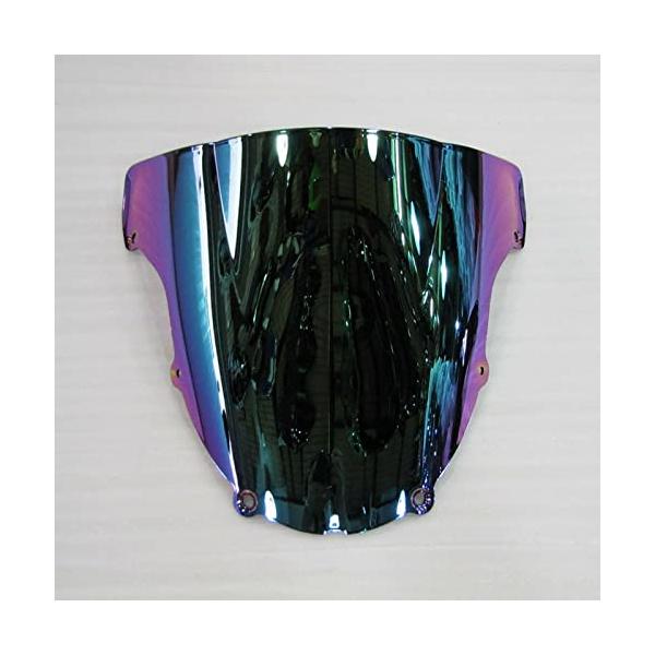 商品名:  Aoicils Plastic Double Bubble Windshield Windscreen Fit for Kawasaki 2003-2004 ZX-6R/ZX636 03 04 ZX6R (Deep-Iridiu...