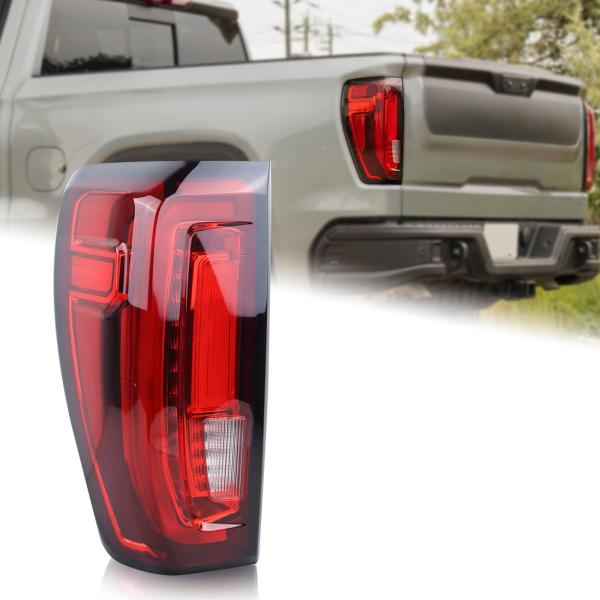 商品名: Duolctrams LEDタイプテールライト リアランプアセンブリ 左運転席側 2019-2023 GMC Sierra 1500/2500/3500に対応 (工場LEDテールライトモデルのみ) 86820473 Duolctr...