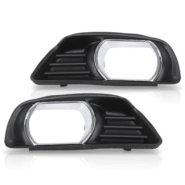 商品名: G-PLUS ブラックフロントバンパーフォグライトカバー トリム 2個 2007-2009 トヨタ カムリ XLE 5212706040 5212806040 TO2598101 TO2599101 G-PLUS Black Fr...