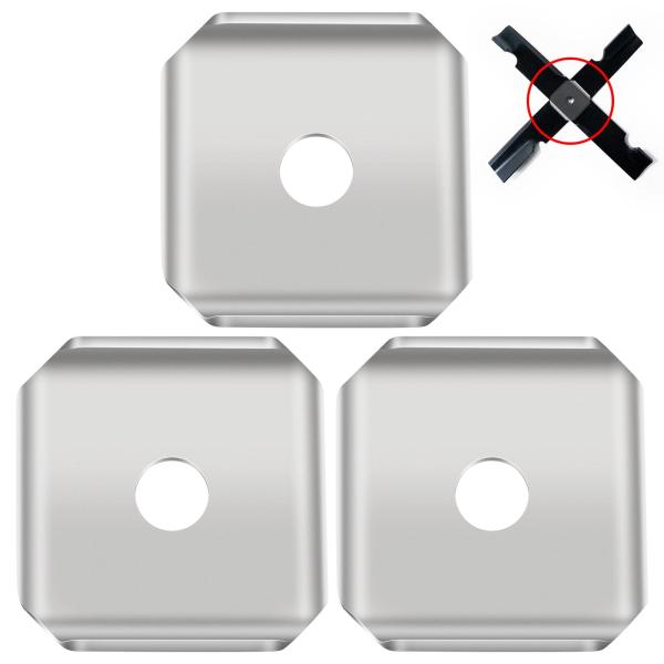 商品名: DECKMAN デュアルマルチングブレードアダプター 幅2.8インチ 厚さ0.12インチ 5/8インチのブレードアダプター すべての標準的な商用芝刈機に対応 ブレードは含まれません 3個 DECKMAN 3 Pcs X-Blade...