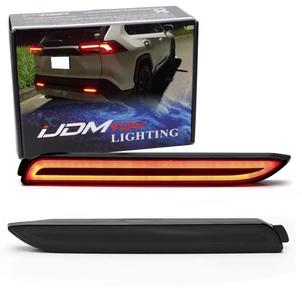 商品名:  iJDMTOY Halo Style Smoked Lens LED Bumper Reflector Lights Compatible With Lexus RC NX IS-F &amp; Compatible With ...