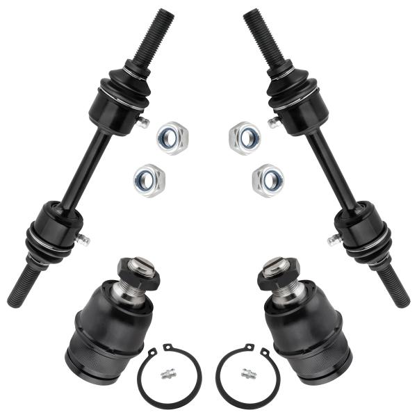 商品名:  WEDOAUTO 4Pcs Suspension Front Lower Ball Joints + Stabilizer Bar Sway Bar End Links Fit For Ford F-250 F-350 Supe...