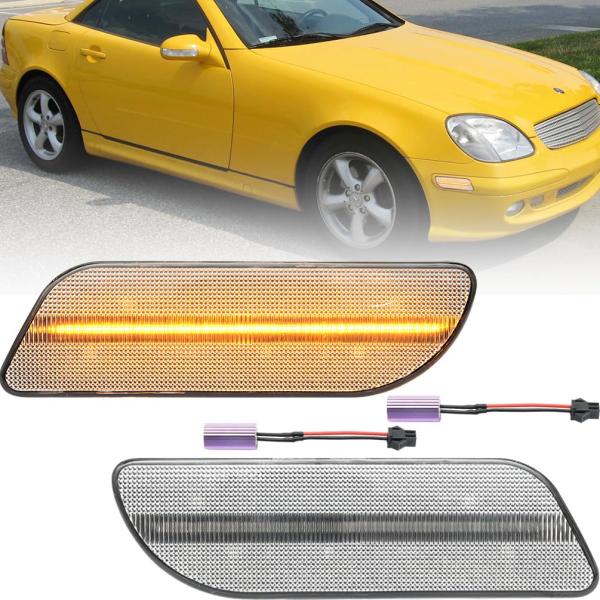 商品名:  NJSBYL LED Side Marker Lights for 1997-2004 Benz CLK200 SLK200 CLK230 SLK230 Kompressor CLK320 SLK320 CLK430 SLK32...