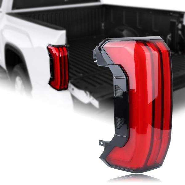 商品名: Duolctrams LEDテールライトリアランプアセンブリ(3ピン、オンとオフのウィンカー、ノンシーケンシャル) テールゲートスイッチなし 2022 2023 トヨタ タンドラ 左運転席側 81560-0C130 Duolctr...