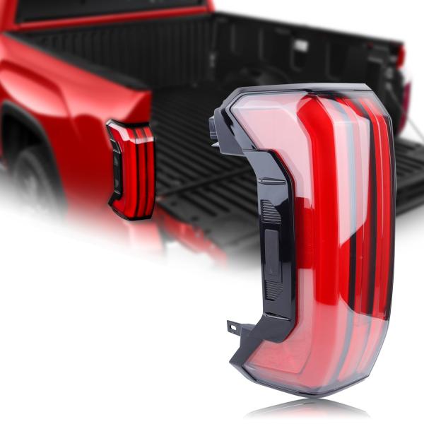 商品名: Duolctrams LED テールライト リアランプ アセンブリ (5ピン、シーケンシャルパターン) テールゲートスイッチ付き 2022 2023 トヨタ タンドラ 左運転席側 81560-0C200 Duolctrams LE...