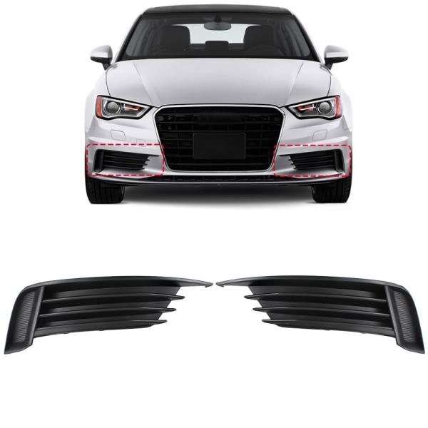 商品名: COOL STAR 8V58076829B9 1ペア フロントバンパー 下部運転席と助手席側フォグライトカバー A3 S3 2013-2017に対応 COOL STAR 1Pair Front Bumper Lower Left ...