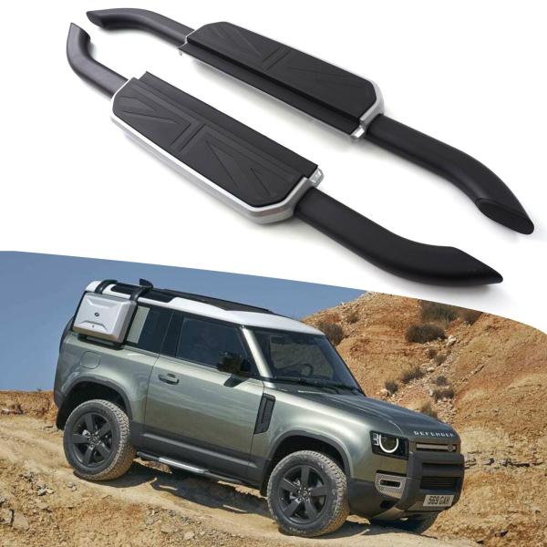 商品名:  Running Boards Side Steps Nerf Bar Fits for Land Rover Defender 90 2Door 2020-2024 (Silver)ブランド: fenqing-y商品番号: FQ...