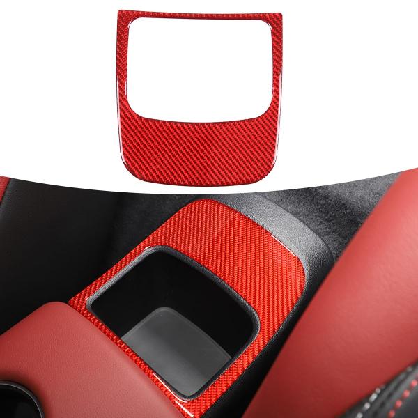 商品名:  Car Center Console Rear Storage Panel Trim Cover Sticker Real Soft Carbon Fiber Decoration Fit for Toyota Supra GR...
