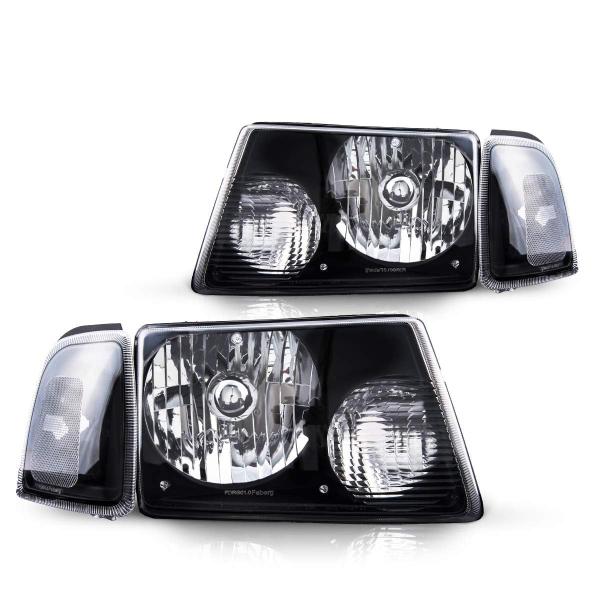 商品名:  PHILTOP Headlight Assembly, Black Headlights Replacement Compatible with Ranger 2001-2011, Clear Reflector Clear L...