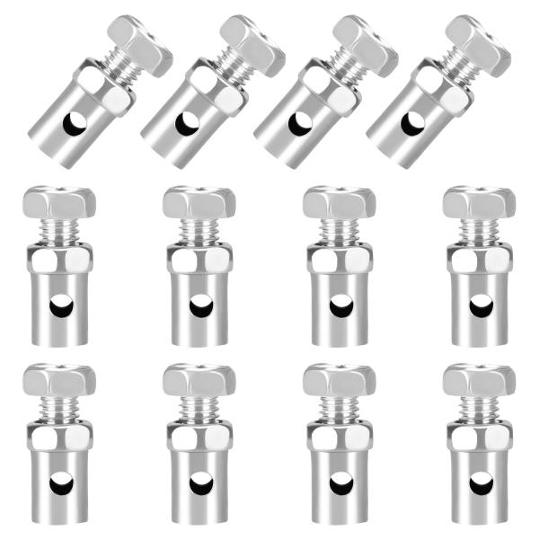 商品名: GREHUA ユニバーサル 1/8インチ スロットル ブレーキ クラッチ ケーブルエンド ストップ クランプ ロック 修理キット 12個 ゴーカート オートバイ 芝刈り機 電動バイク 自転車 スクーター ガーデントラクターパーツ ...