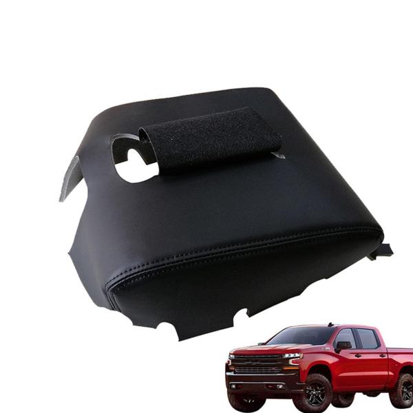 商品名: AREEYILS センターコンソールアームレストカバー 交換用 シボレー シボレー シルバラード GMC シエラ 1500 2500 3500 2014 2015 2016 2017 2018に対応 ブラック PUレザー ミドルコ...