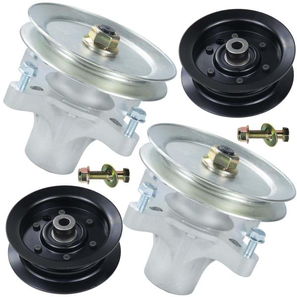 商品名: POSFLAG 2パック 139-3214 スピンドルアセンブリ 125-5574プーリー付き 106-2175プーリー交換用 Toro 117-7267 スピンドルアセンブリ 139-3214 Toro 121-0751 スピン...