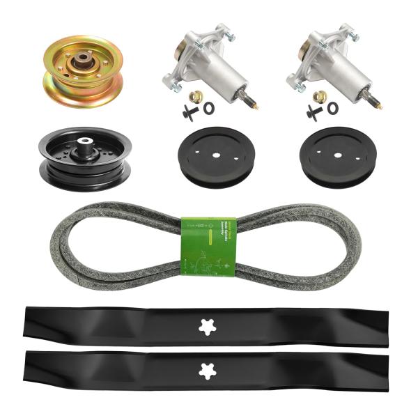 商品名:  q&amp;p 42" Deck Rebuild Kit fit for PP19A42 PB185A42 PB20H42YT Includes (2) Spindle 187292 587819701 (2) Pulley 1...