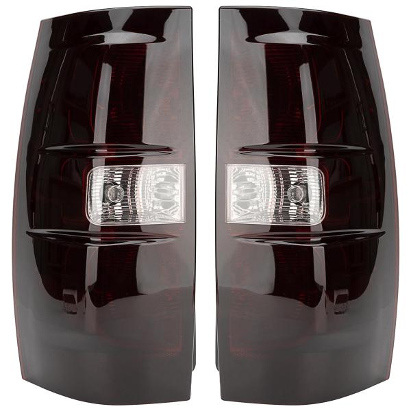 商品名:  Tail Light Assembly Compatible With 2007-2014 Chevy Tahoe/Suburban Driver and Passenger Side Smoke Red Rear Brake ...