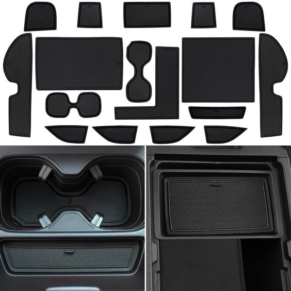 商品名: LOCOY Center Console Liner for Honda CRV Accessories 2023 2024 2025, for CR-V Cup Holder Mat, Coaster Trim, Non-Sli...