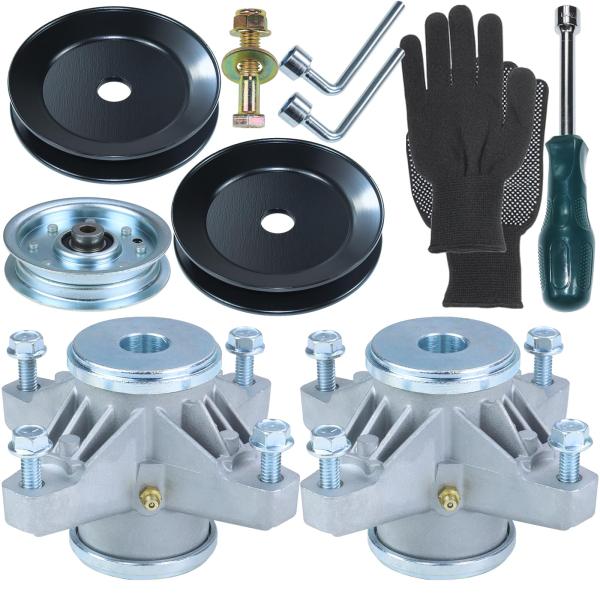 商品名:  BOSFLAG 2 Pack 918-04426 Spindle Assembly with 756-3089 Pulley 756-0627B Pulley Replaces Cub Cadet Deck Spindle 91...