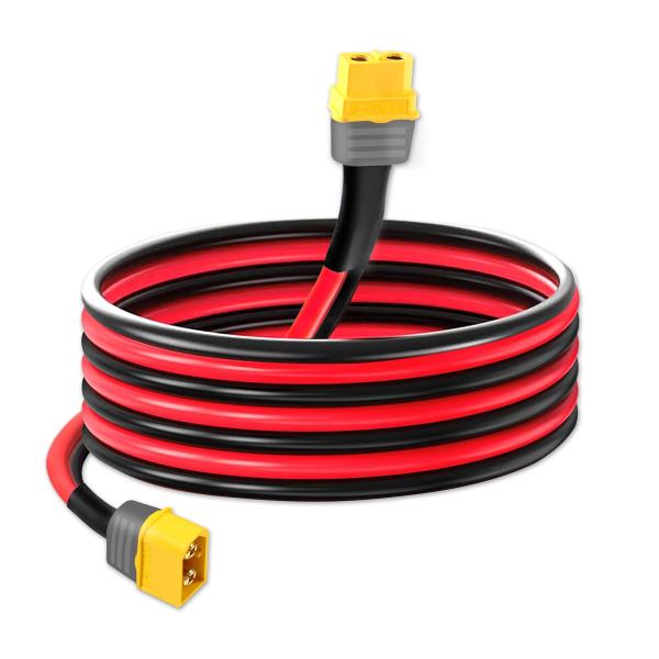 商品名: Magiktech XT60 - Cable de extensi〓n de 12 pies con conectores macho y hembra XT60 adaptadores para central el〓ctric...
