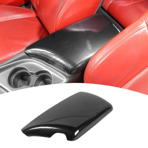 商品名: PDKLIN アームレストカバー Dodge Charger 2015-2023対応 センターコンソール蓋カバー ABS樹脂 アームレストボックスカバー アームレストケース プロテクター インテリアアクセサリー (カーボンファイバ...