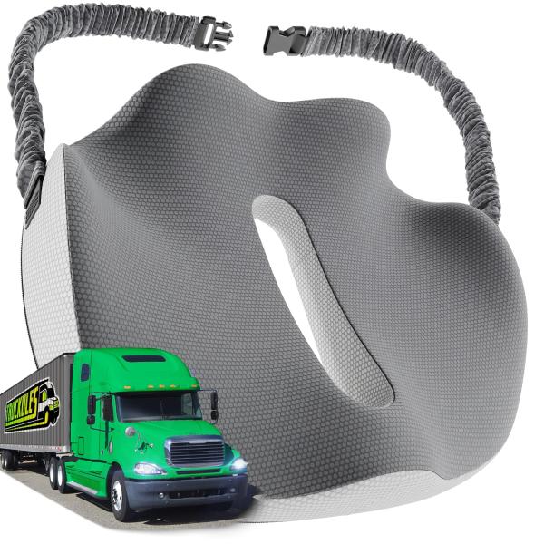 商品名:  Truck Seat Cushion for Truck Driver Seat Cushion ? Upgraded Back Support, Thick and Firm Memory Foam, Pain Relief ...