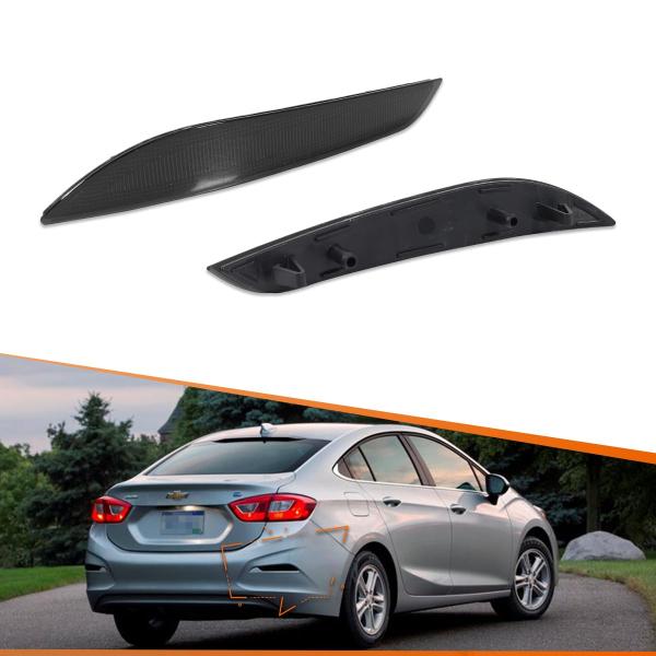 商品名:  ADIIL 2PCS Smoked Lens Rear Bumper Bar Reflector Light Kit For 2016-2019 Chevrolet Cruze,Replace OEM Rear Bumper R...