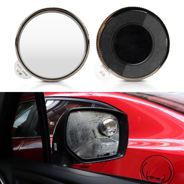 商品名:  Blind Spot Mirror with Sucker - PSLER 2" Round HD Glass Convex Rear View Mirror, 360° Wide Angle Side View Mirror ...