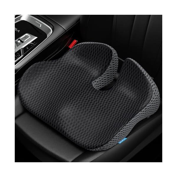 商品名: ZIKEE TPEシートクッション 車用, SA1871 ZIKEE Wedge Car Seat Cushion for Driving, Innovative Seat Cushion with Honeycomb Gel &...