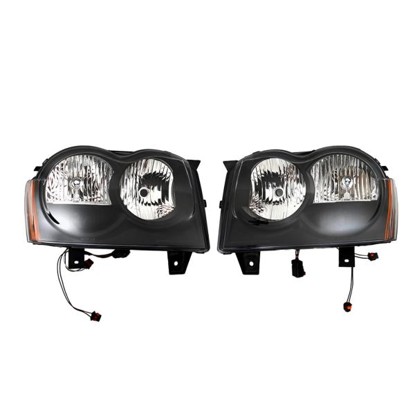 商品名:  WFLNHB Headlight Assembly Replacement for 2005-2007 Headlights Set Driver ＆ Passenger Side 55156350AK, 55456351AKブ...