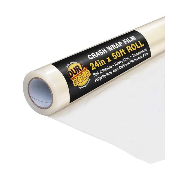 商品名:  Dura-Gold Crash Wrap Film, 36-inch x 100' Roll - Strong Clear Auto Collision Wrap, Weather, Rain, Dust Protection ...