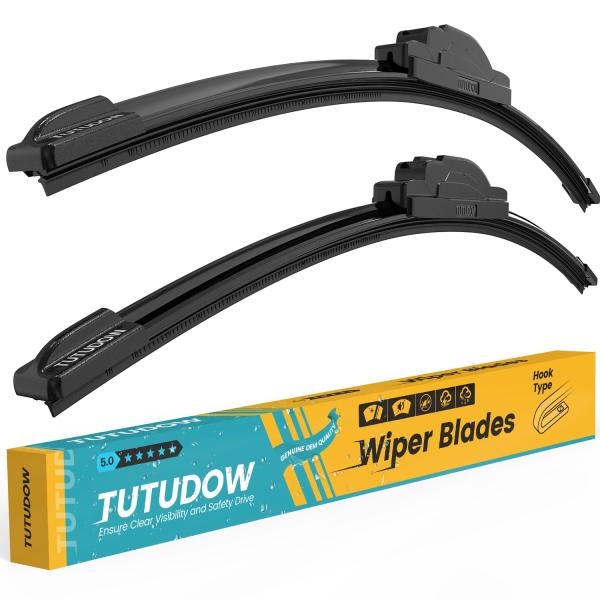 商品名:  TUTUDOW Exceed OEM Quality Windshield Wiper Blades, 17+17 inch Ultimate All-Season Performance Wiper Blades, Perfe...