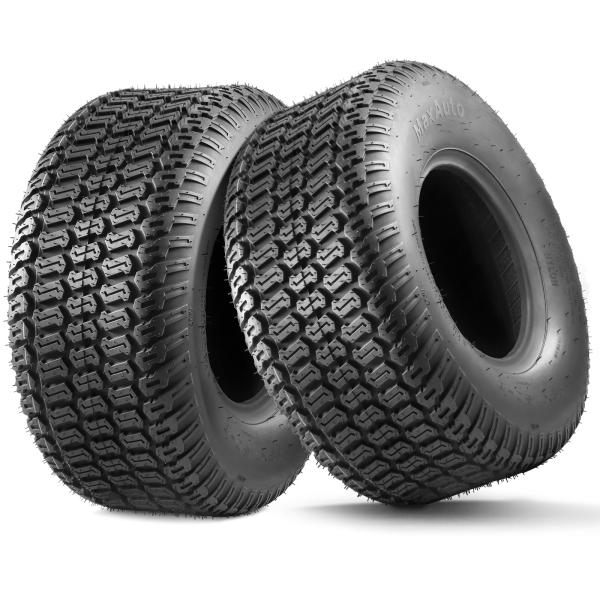 商品名: MaxAuto Fox V2 18x7.50-8 芝刈り機タイヤ 18x7.5x8nhs 芝刈り機交換用芝刈り機用 ガーデントラクターカート-2,4PRチューブレスセット MaxAuto Fox V2 18x7.50-8 Lawn...