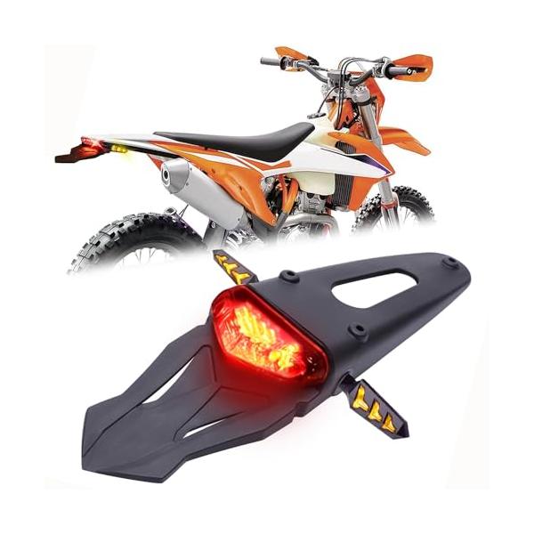 商品名:  goodfitment Motorcycle LED Rear Fender 12V LED Tail Light Brake Lamp with 2pcs Turn Singla Light For Off-road Moto...