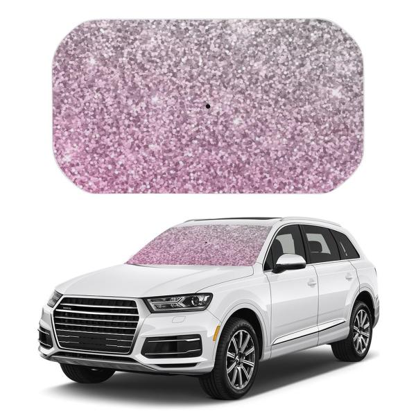 商品名:  JOJOART Silver Pink Glitter Sparkles Umbrella Sunshade for Car Windshield Front Window Sun Reflector Umbrella Cove...