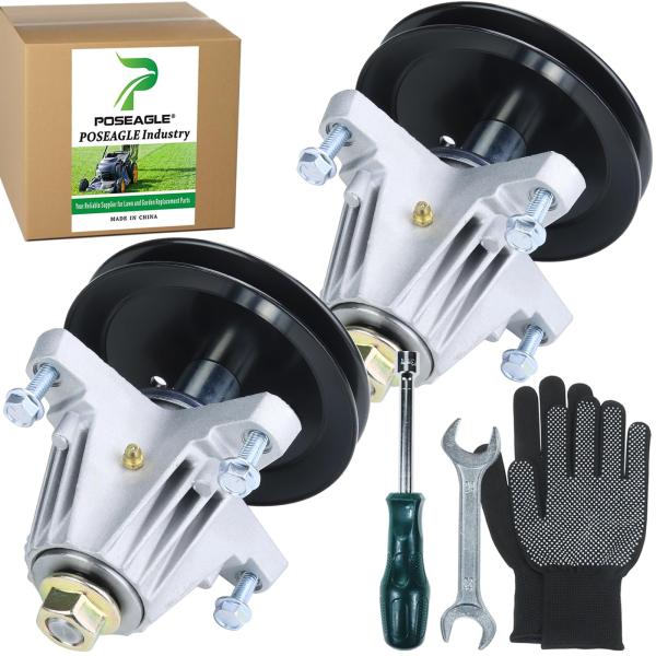 商品名: POSEAGLE 2パック 918-06976 スピンドルアセンブリ カブカデットXT1-LT42, XT1-LT42C, XT2-LX42, LT42, MTD CYT4220, CYT4220SE, T7800, T8000,...