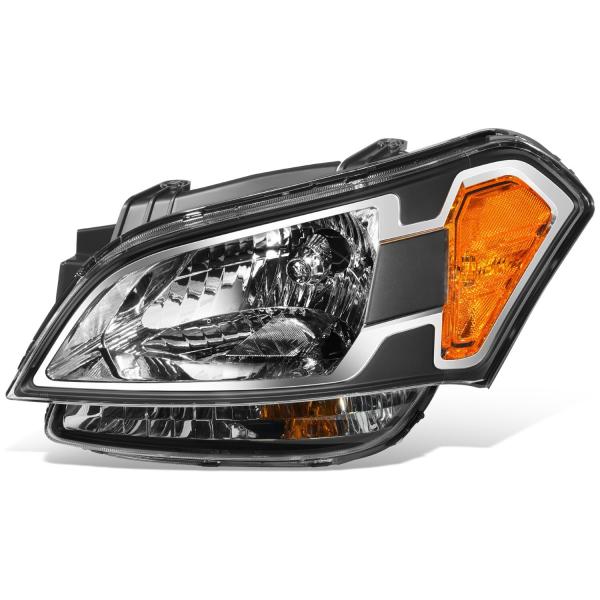 商品名:  DNA MOTORING Driver Side (Left) Headlight Assembly Compatible With Soul 2010-2011, Halogen, Black Housing, OEM-HL-...