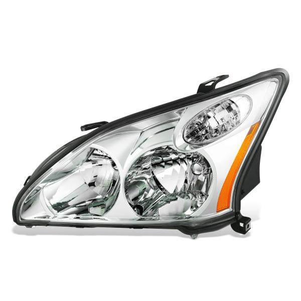 商品名:  DNA MOTORING Driver Side (Left) Headlight Assembly Compatible With RX330 2004-2006 / RX350 2007-2009, Halogen, Chr...
