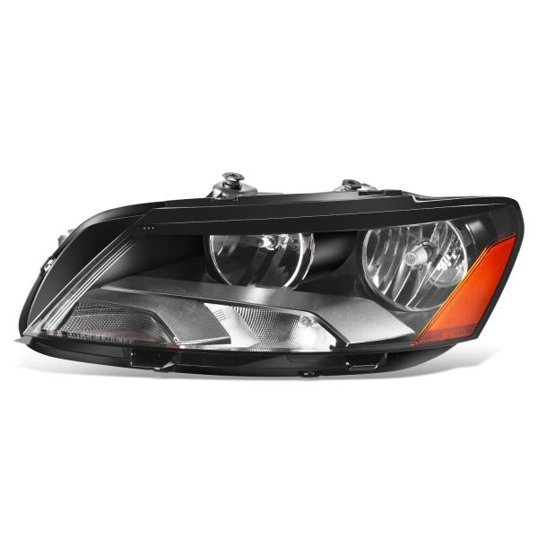 商品名:  DNA MOTORING Driver Side (Left) Headlight Assembly Compatible With Passat 2012-2015, Halogen, Black Housing, OEM-H...